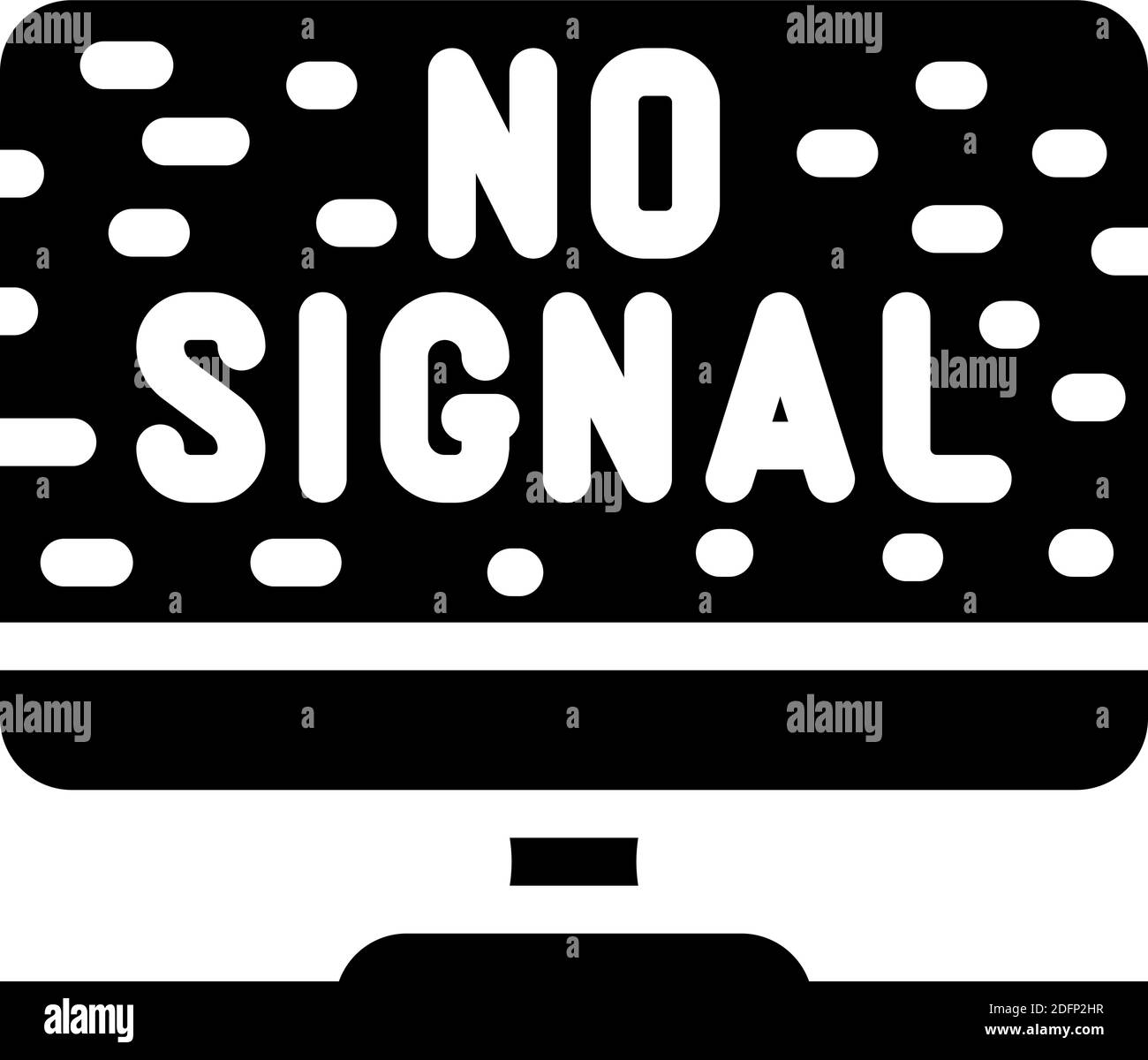 connection lost signal glyph icon vector illustration Stock Vector ...