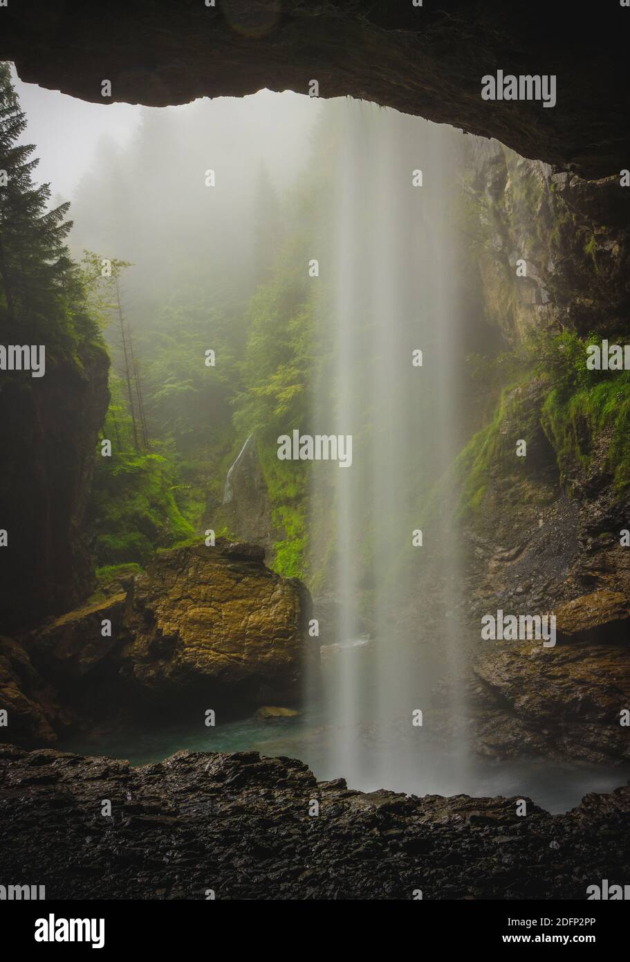 Behind a waterfall hi-res stock photography and images - Alamy