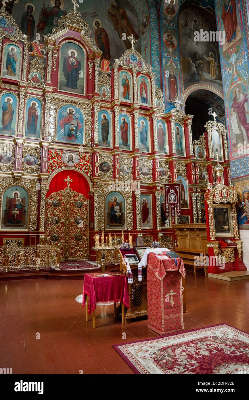 interior in a large beautiful a Orthodox church Stock Photo - Alamy