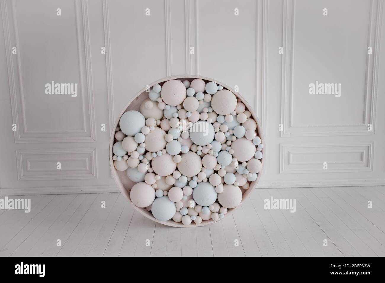 a background of balloons in a light studio Stock Photo - Alamy