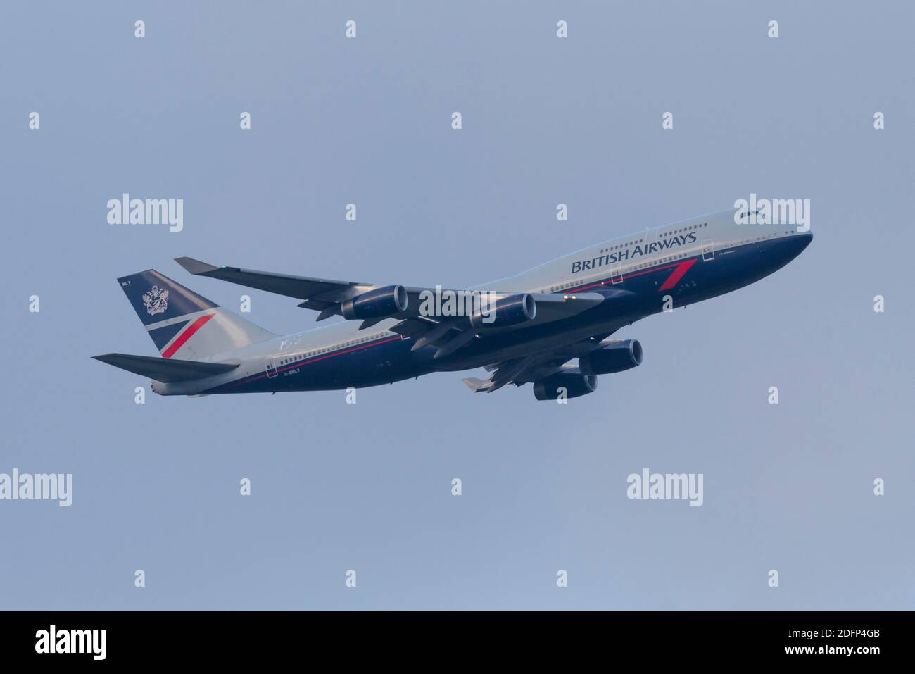 Final flight of British Airways Boeing 747 Jumbo Jet plane G-BNLY in ...