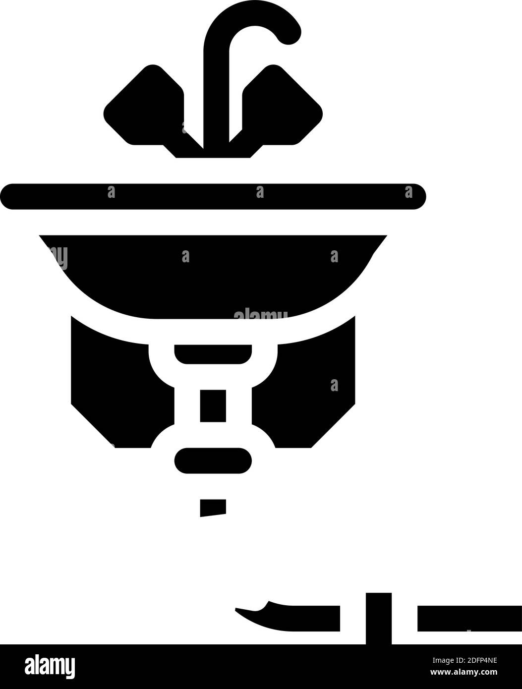 pipe repair glyph icon vector illustration black Stock Vector Image ...