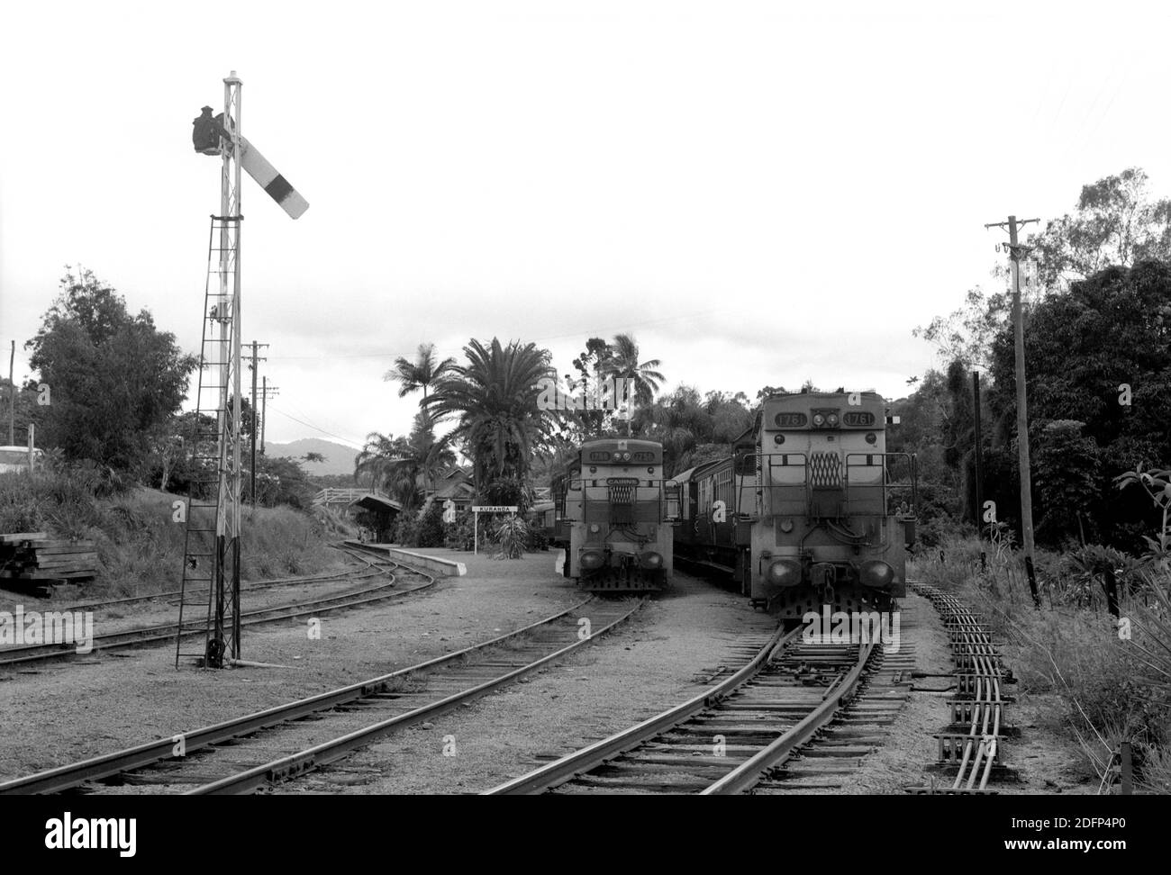 Queensland Railways 1720 class diesel locomotives Nos. 1756 and 1761 at ...