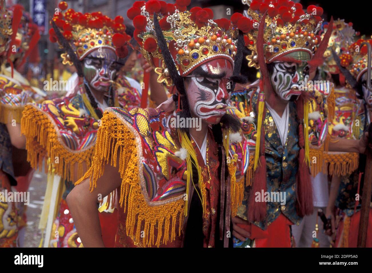 a traditional Mazu parade and Daoist religious Festival in the city ...