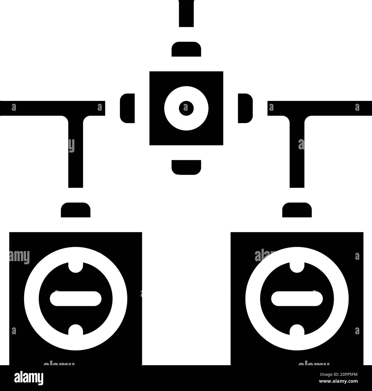 installation of electrical socket glyph icon vector illustration Stock ...