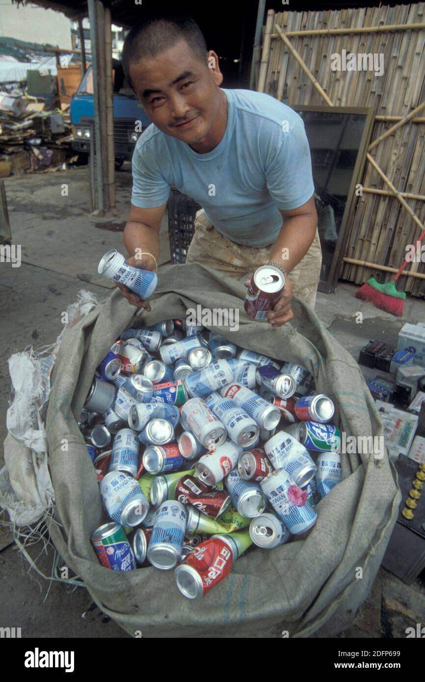 a recycling centre the city centre of Kaohsiung in Taiwan of East Aasia ...