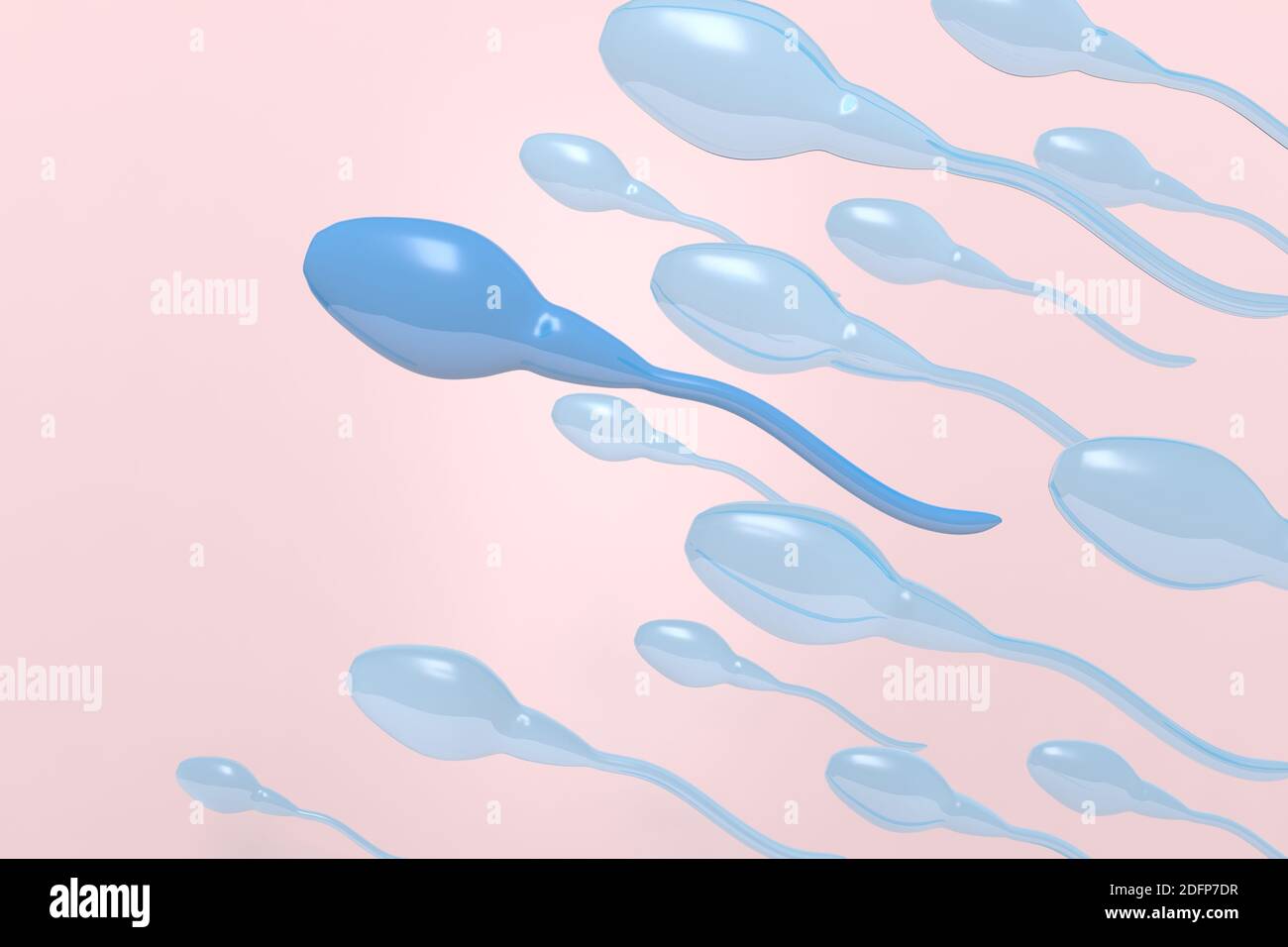Male sperm cells moving. 3d rendering illustration Stock Photo - Alamy