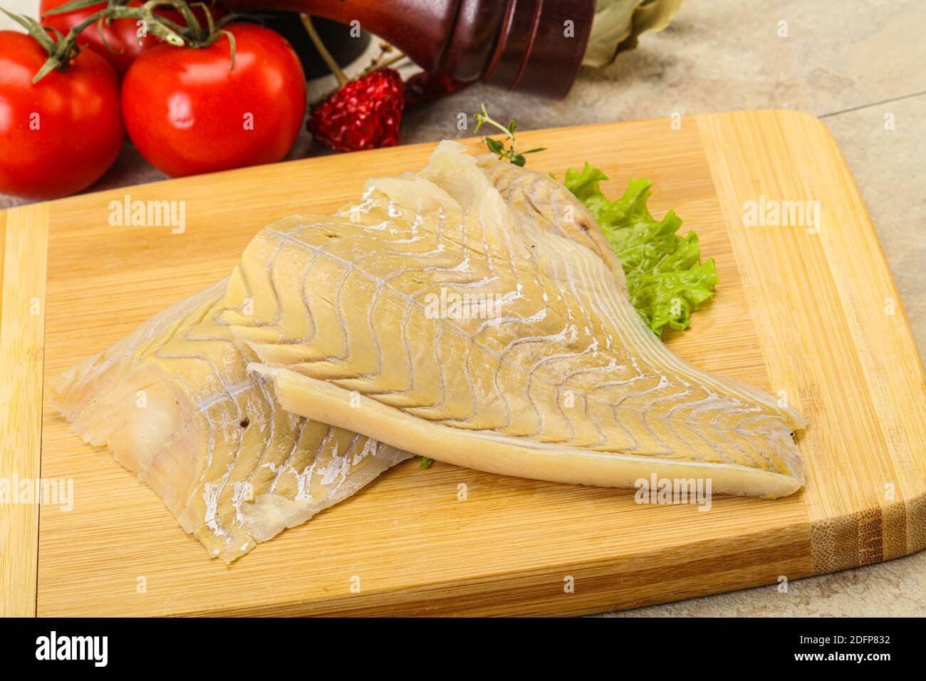 Raw cod fish fillet for cooking Stock Photo - Alamy