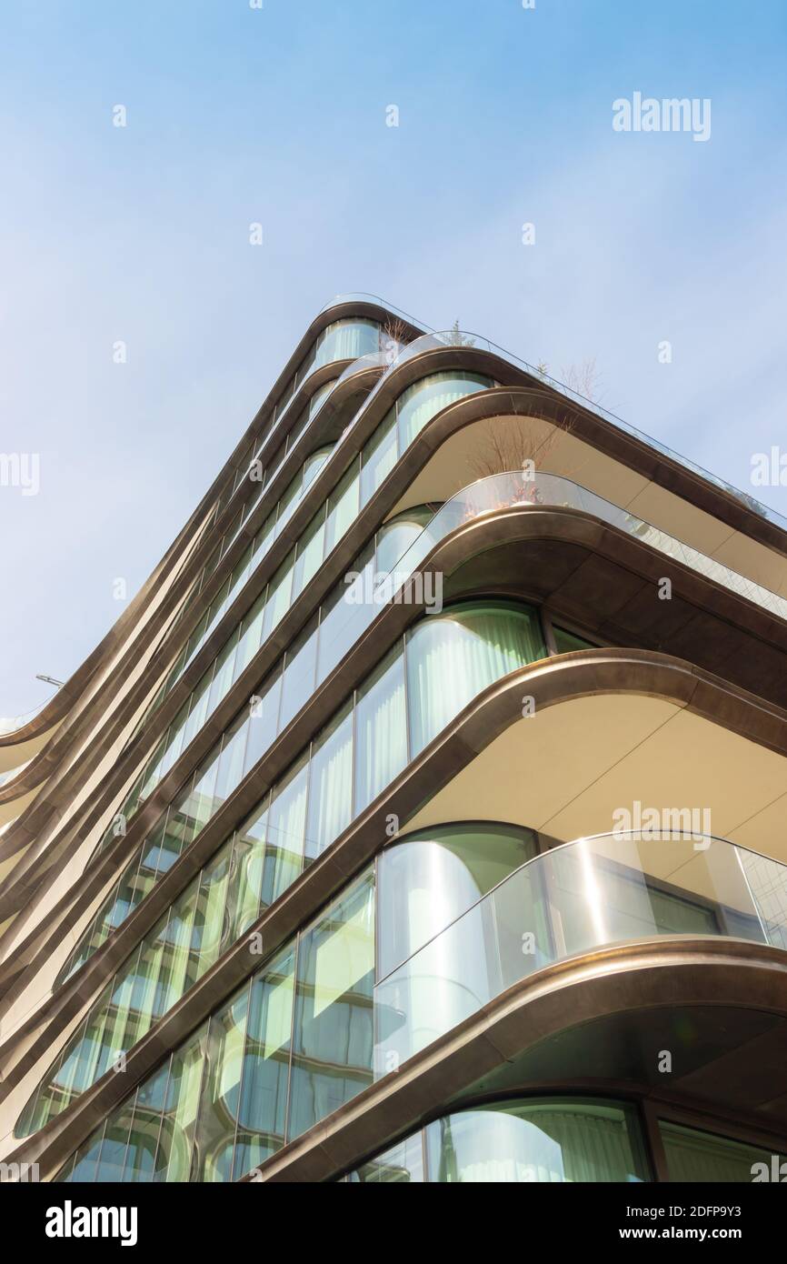 sculptural apartment block 520 West 28th Street by Zaha Hadid taken ...