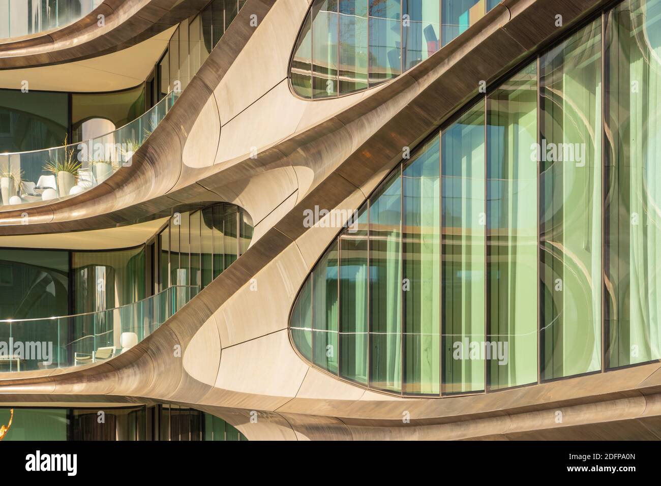 sculptural apartment block 520 West 28th Street by Zaha Hadid taken ...