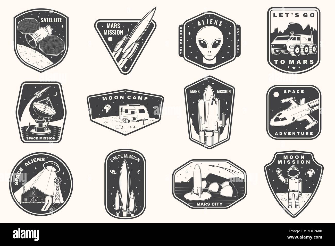 Printable Space Mission Badges