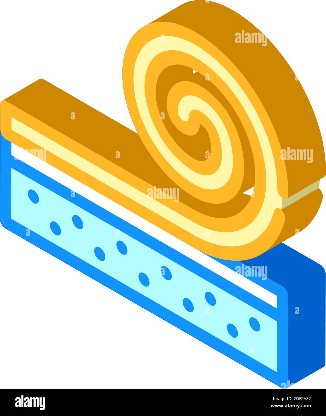 linoleum or carpet flooring covering isometric icon vector illustration ...