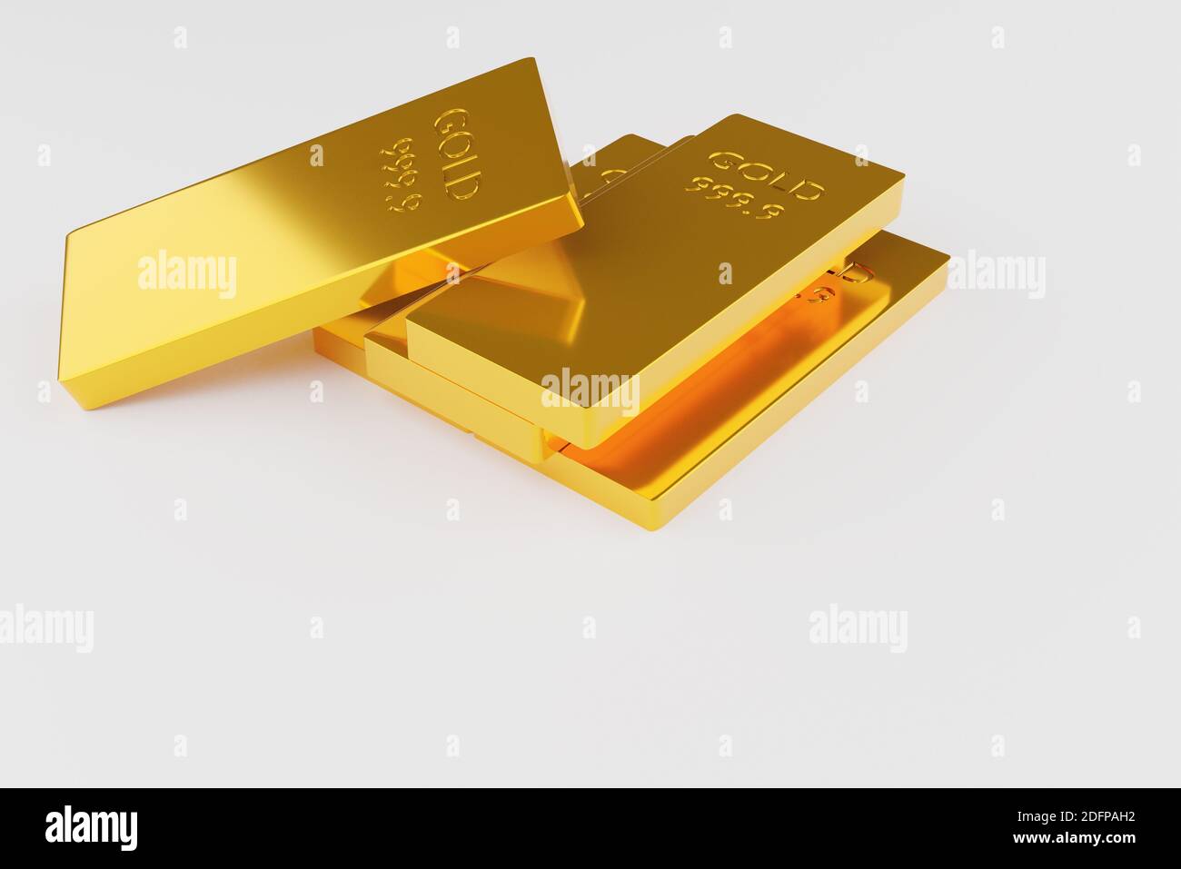 isolated gold bar on white background Stock Photo - Alamy