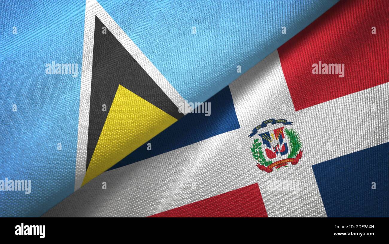 Dominican republic saint lucia flag hi-res stock photography and images ...