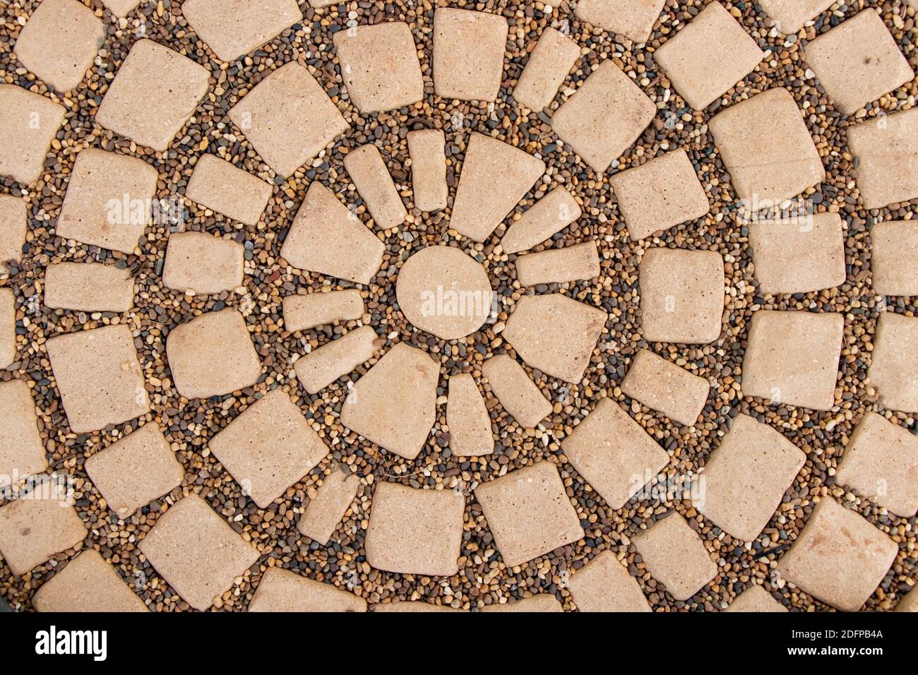 Red brown color of brick in circle shape background Stock Photo - Alamy
