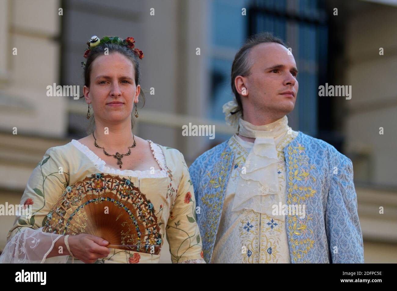 Vienna, Austria. 4th August 2012. Historical fashion show in the ...