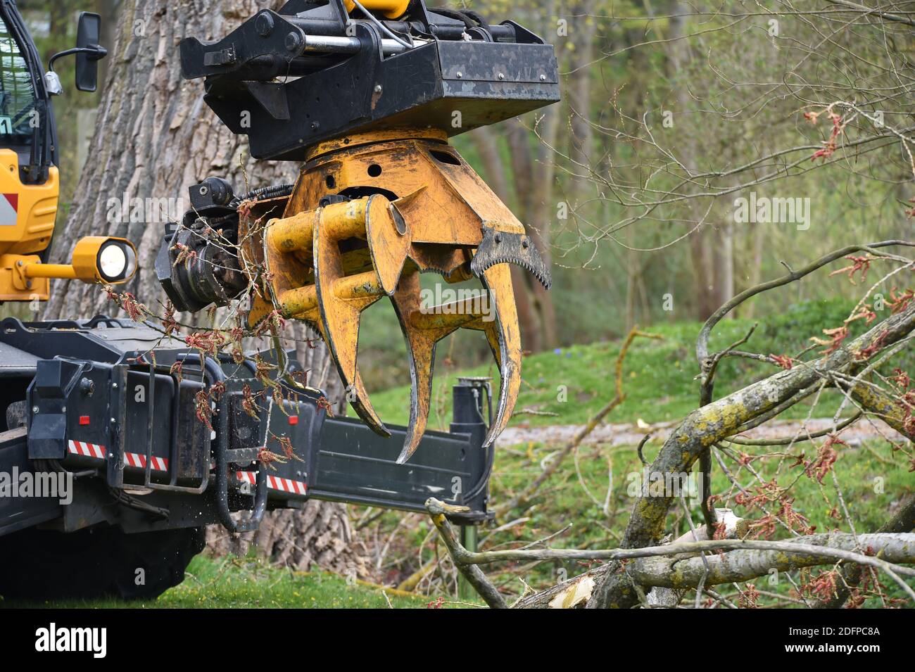 Felling crane hi-res stock photography and images - Alamy