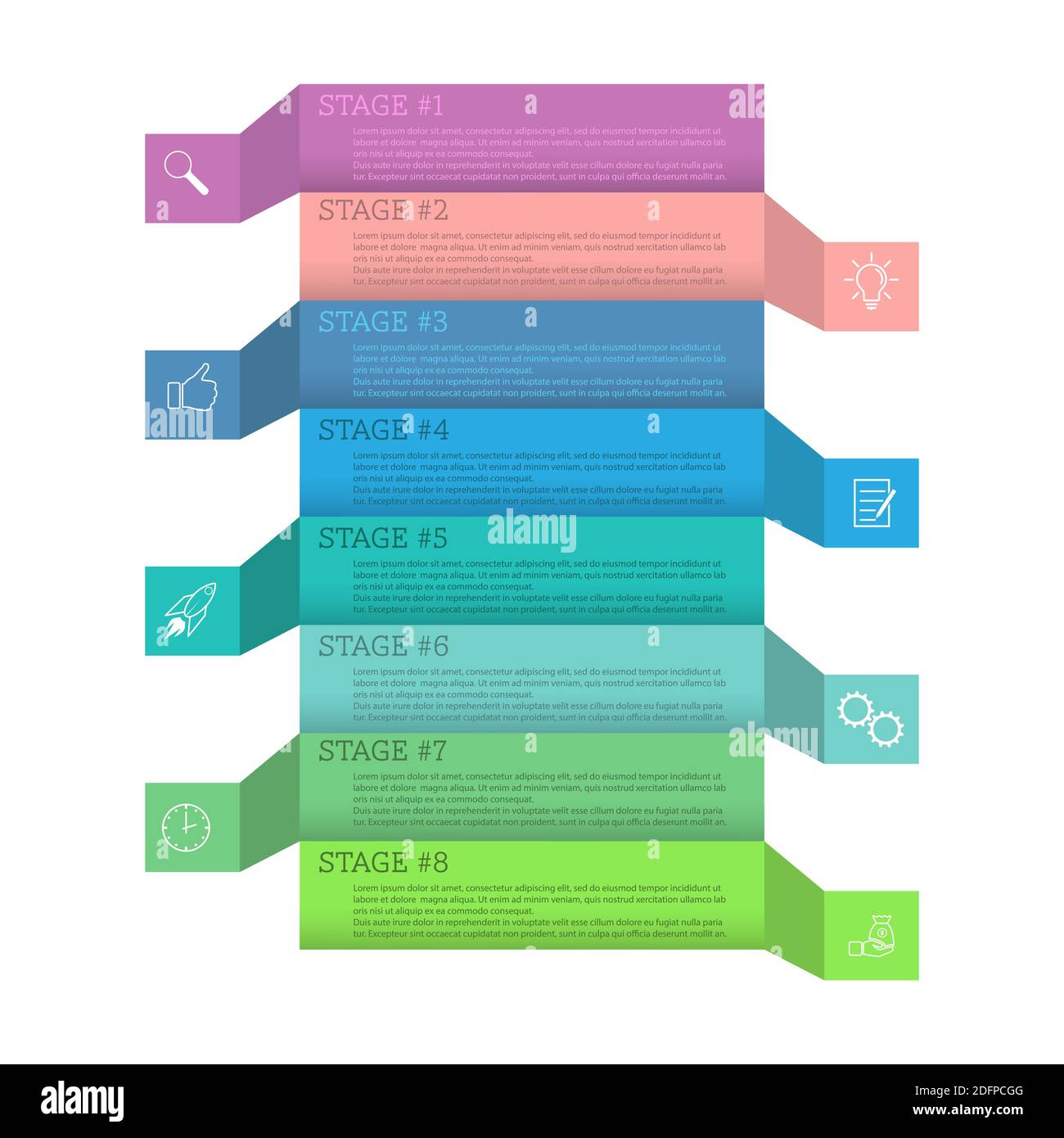 Infographics. Vector template with pictograms for business and finance ...