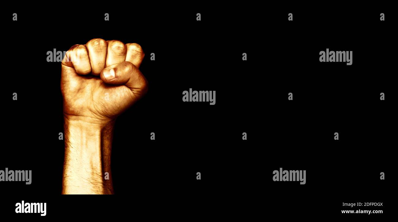 Black power fist sign hi-res stock photography and images - Alamy