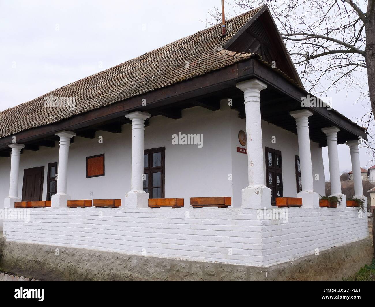 old traditional palóc house, Kazár, Nógrád County, Hungary ...