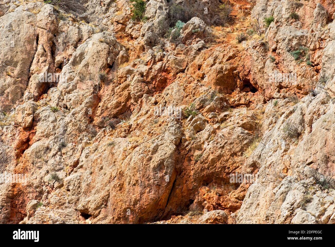 Photo of beautiful fiery red mountains and rocks in Armenia Stock Photo ...