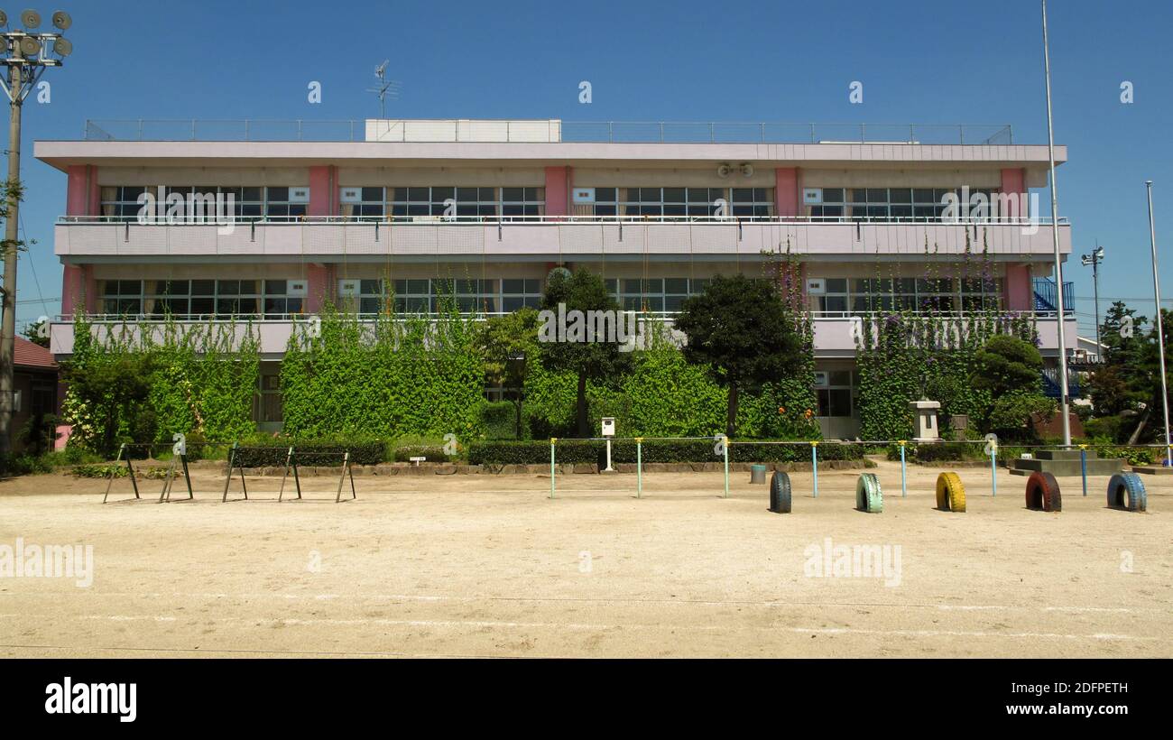 Japanese High School Exterior