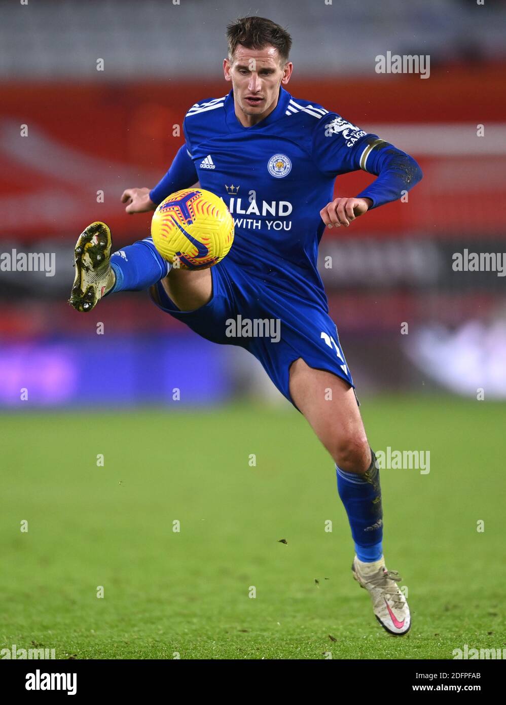 Leicester City's Marc Albrighton during the Premier League match at ...