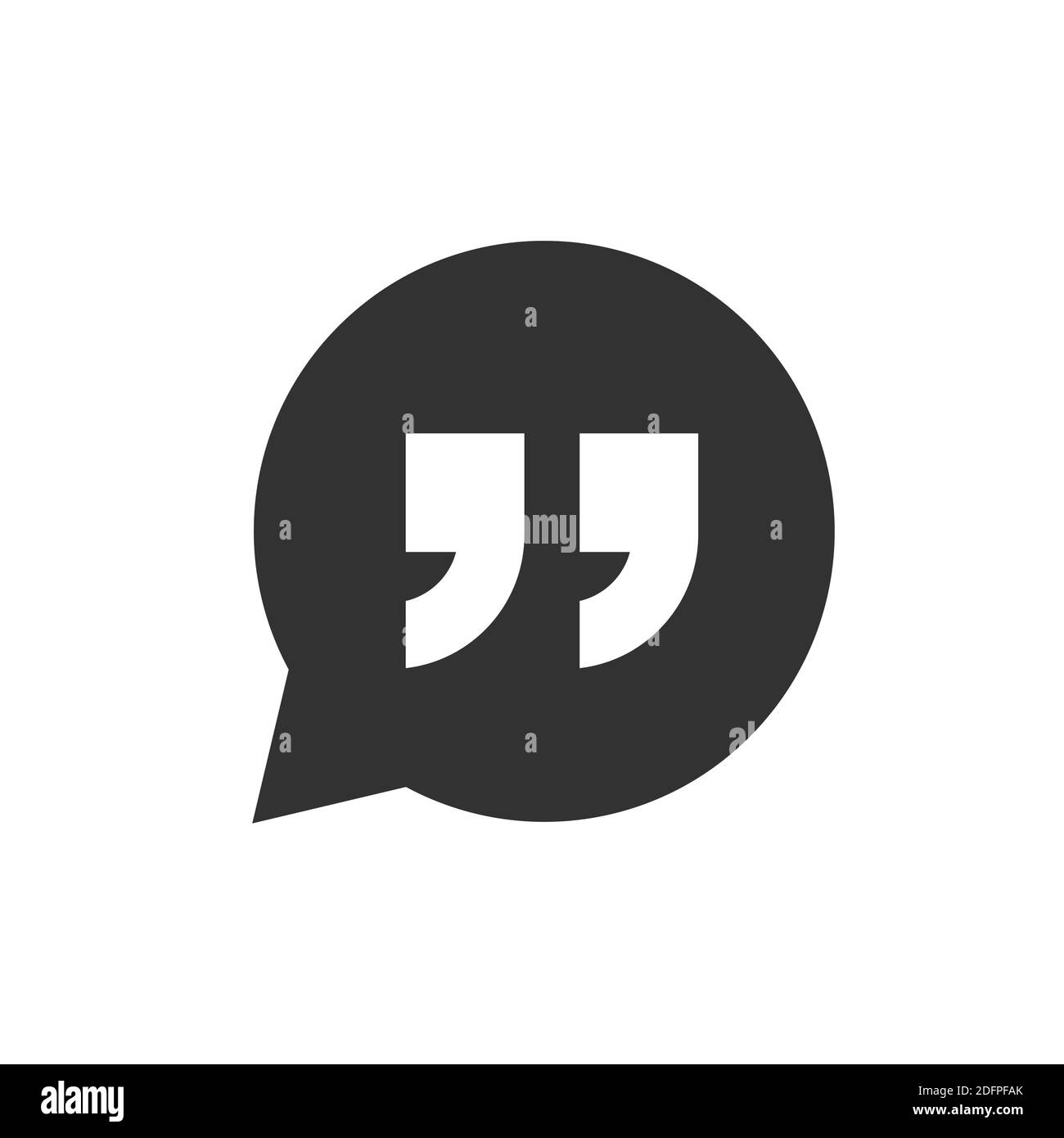 Gray Quotation Marks