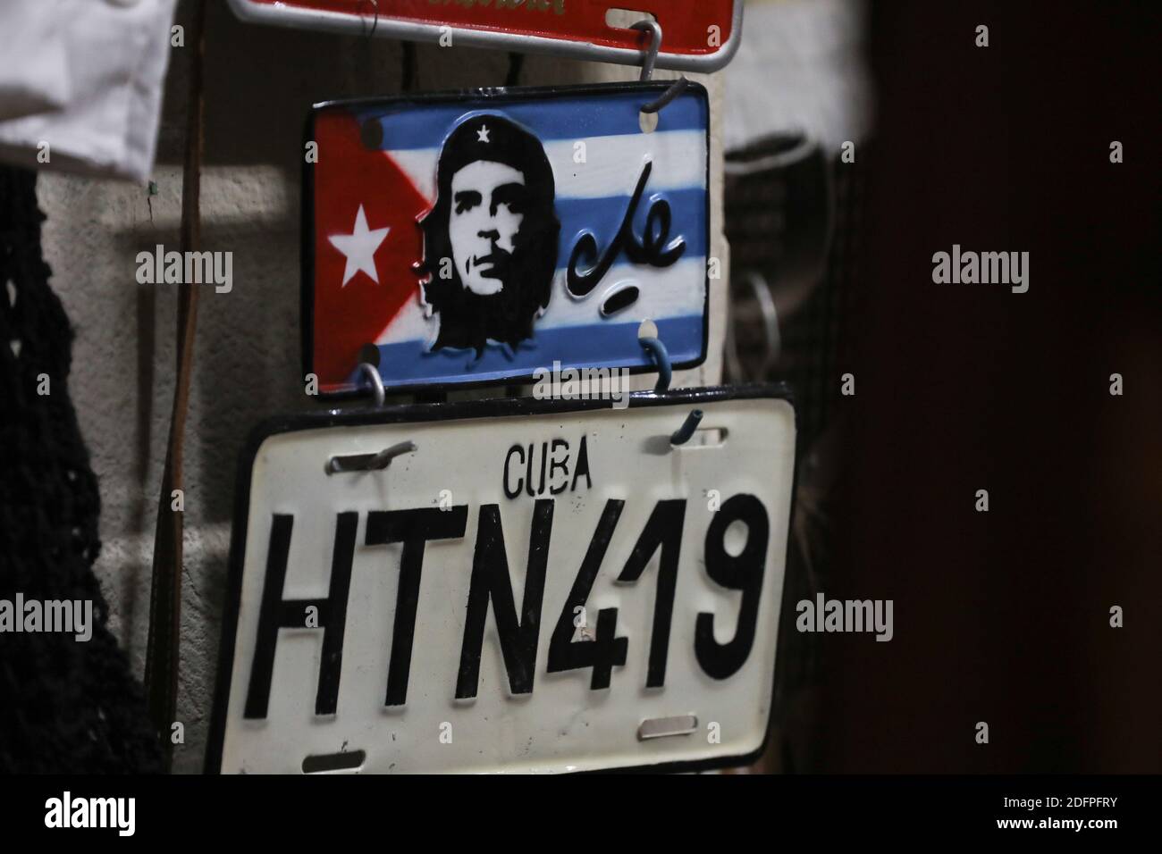 Traditional handcrafted vehicle registration plates like souvenirs for ...