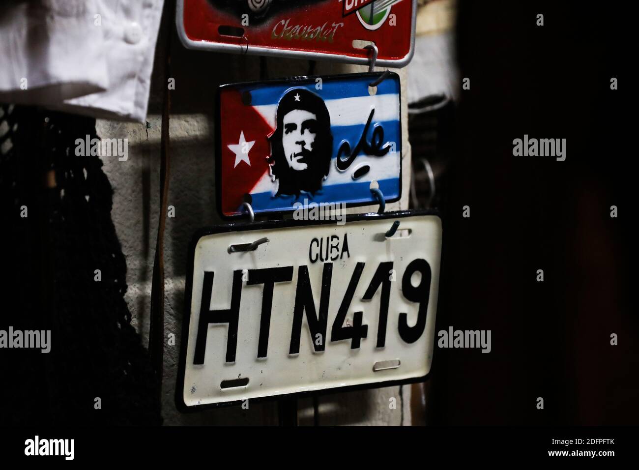 Traditional handcrafted vehicle registration plates like souvenirs for ...