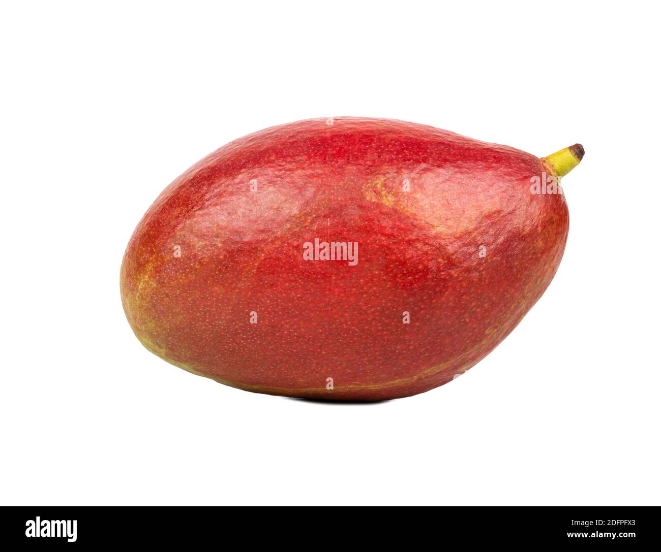 Ripe red mango fruit isolated on a white background Stock Photo - Alamy
