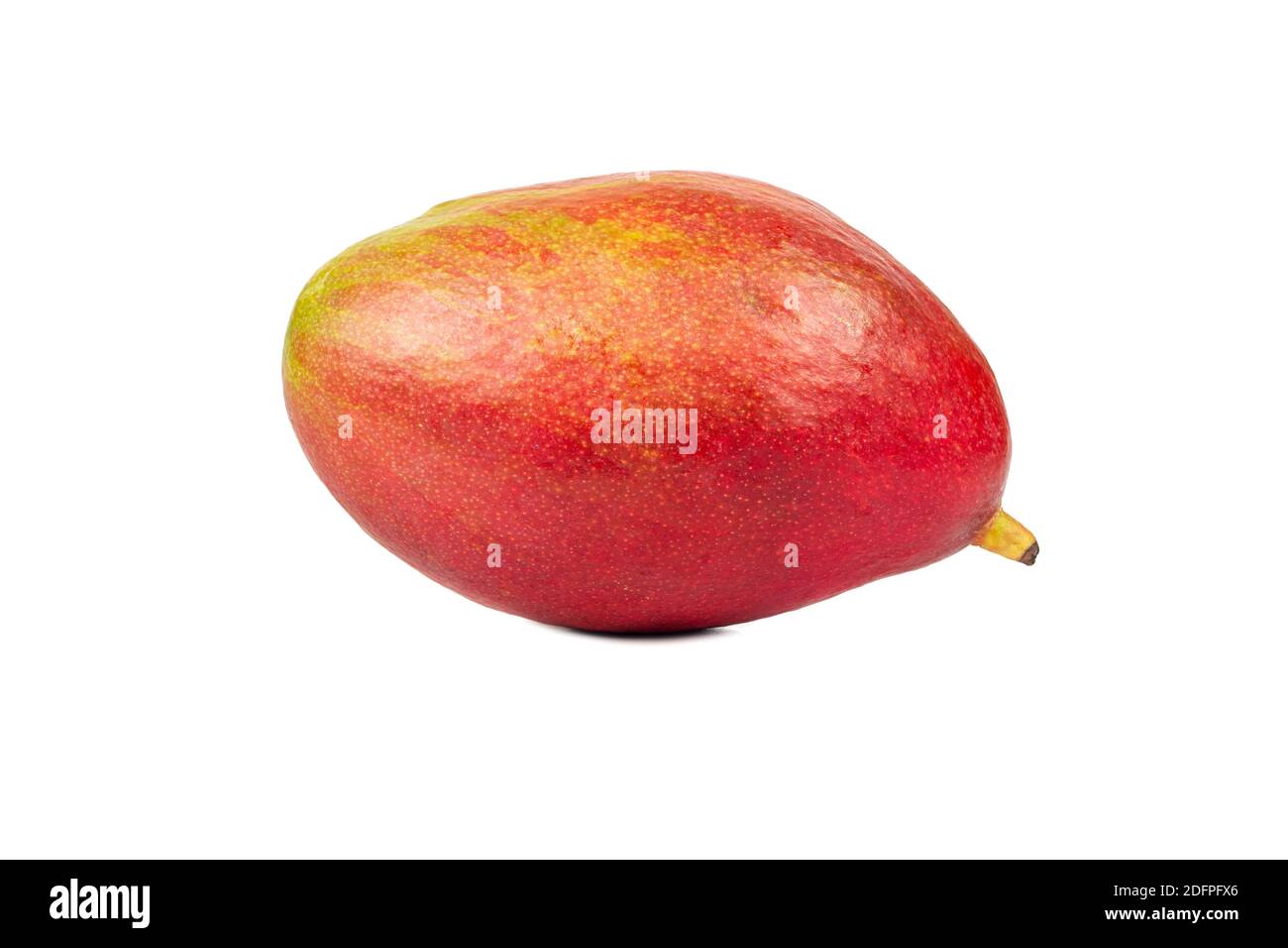 Ripe red mango fruit isolated on a white background Stock Photo - Alamy
