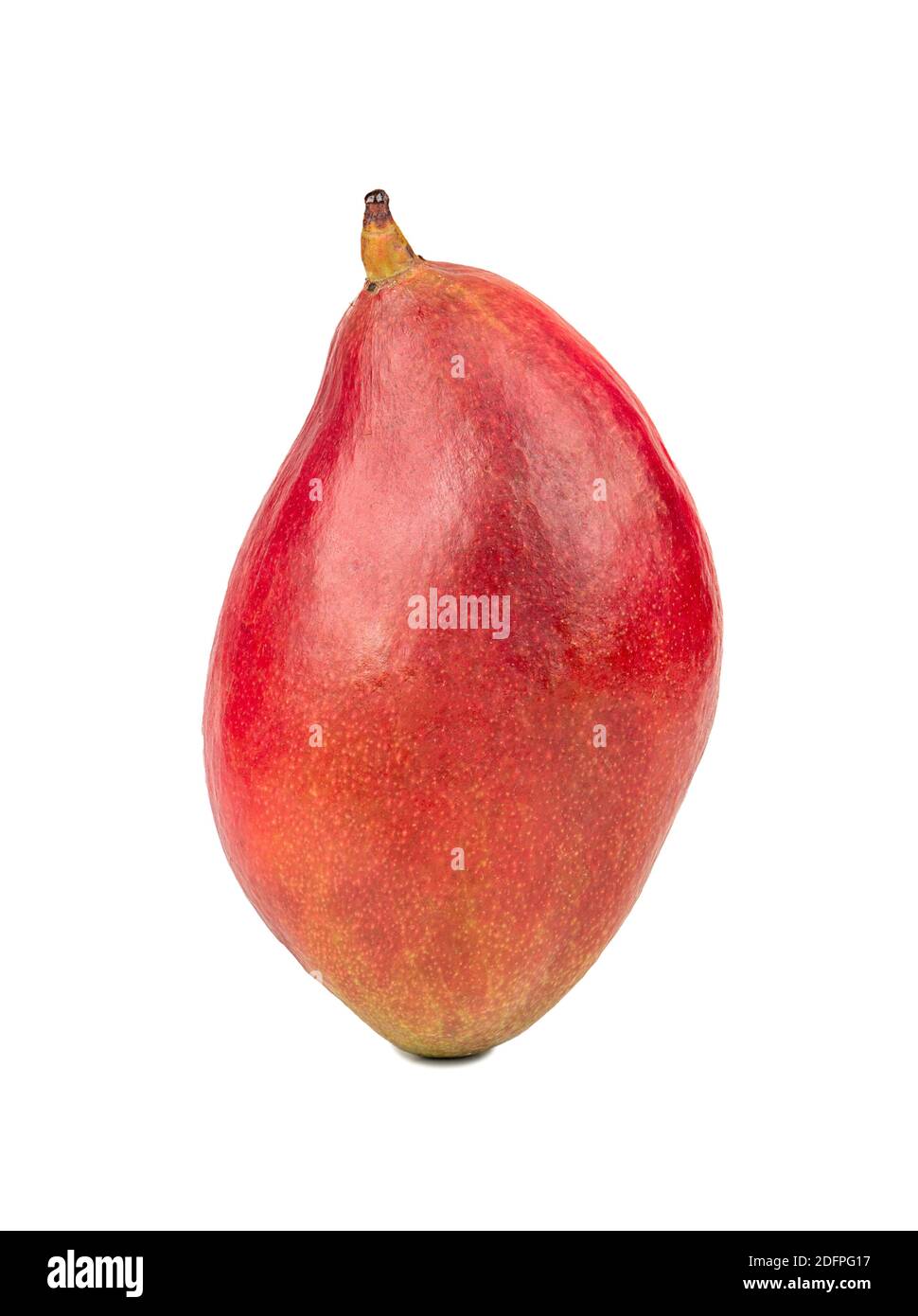 Ripe red mango fruit isolated on a white background Stock Photo - Alamy