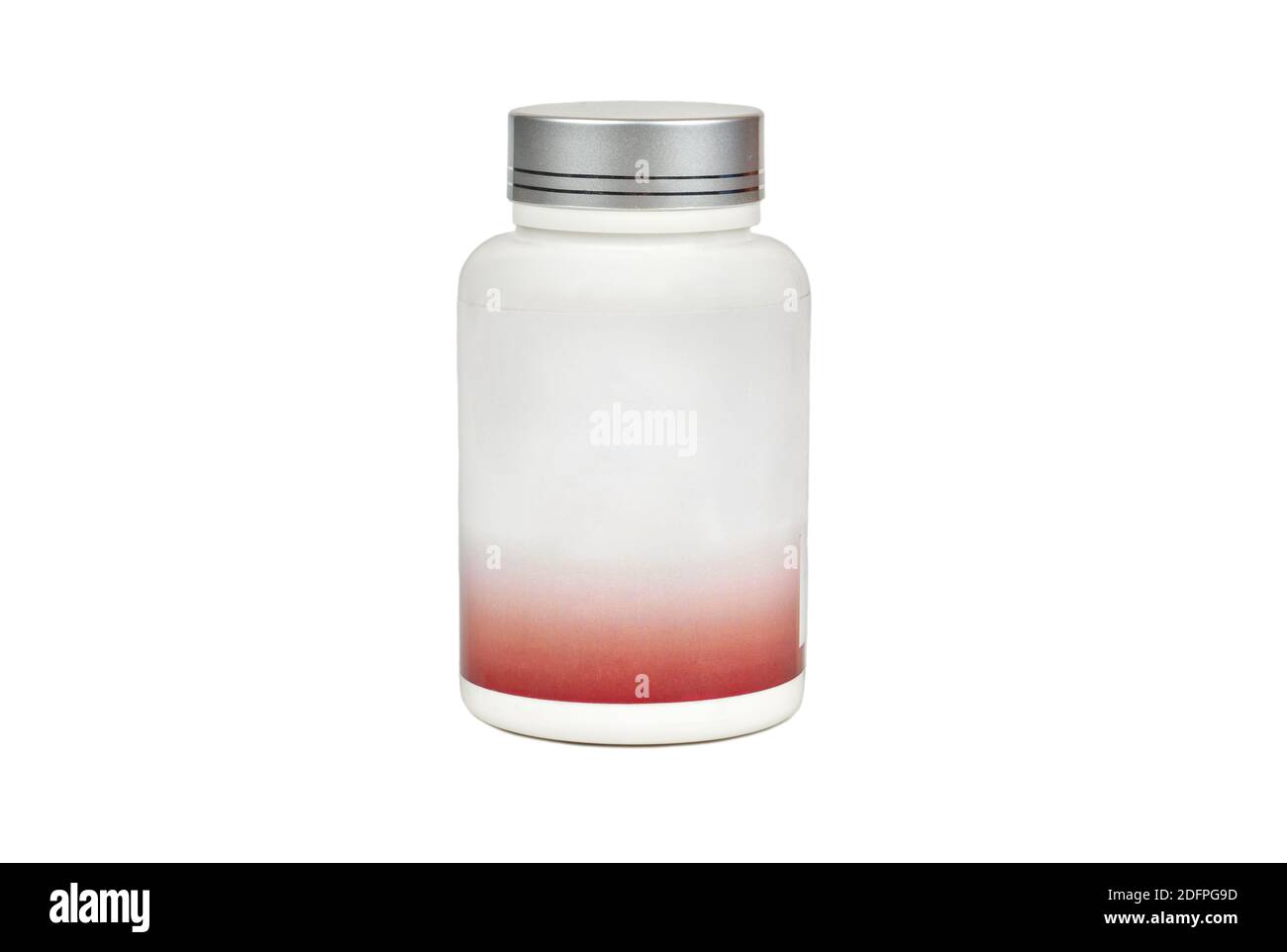 Plastic medicine jar isolated on a white background Stock Photo - Alamy