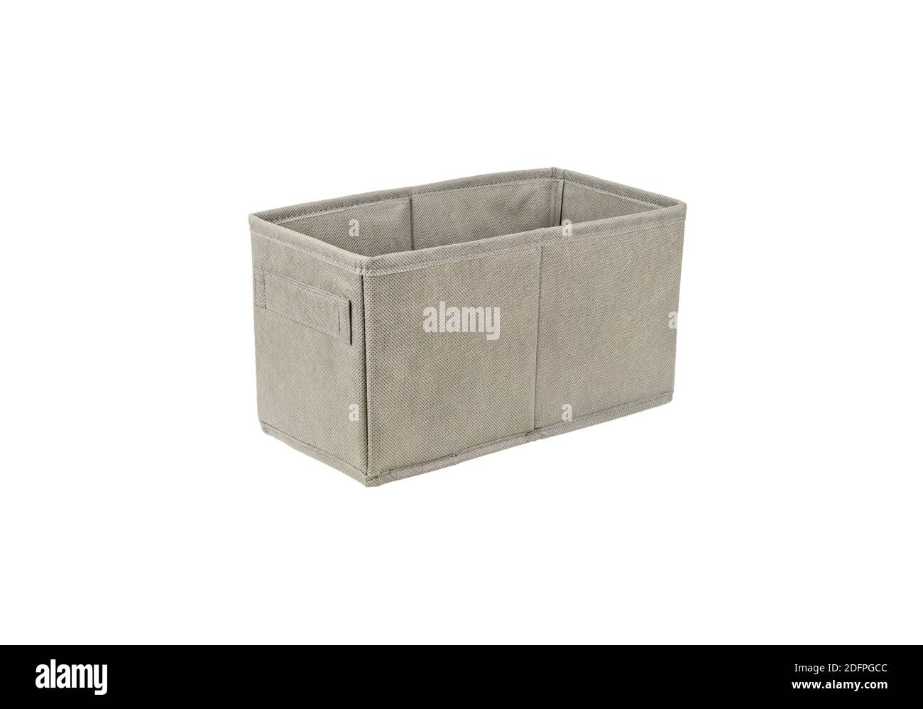 Rectangular beige box isolated on a white background Stock Photo - Alamy