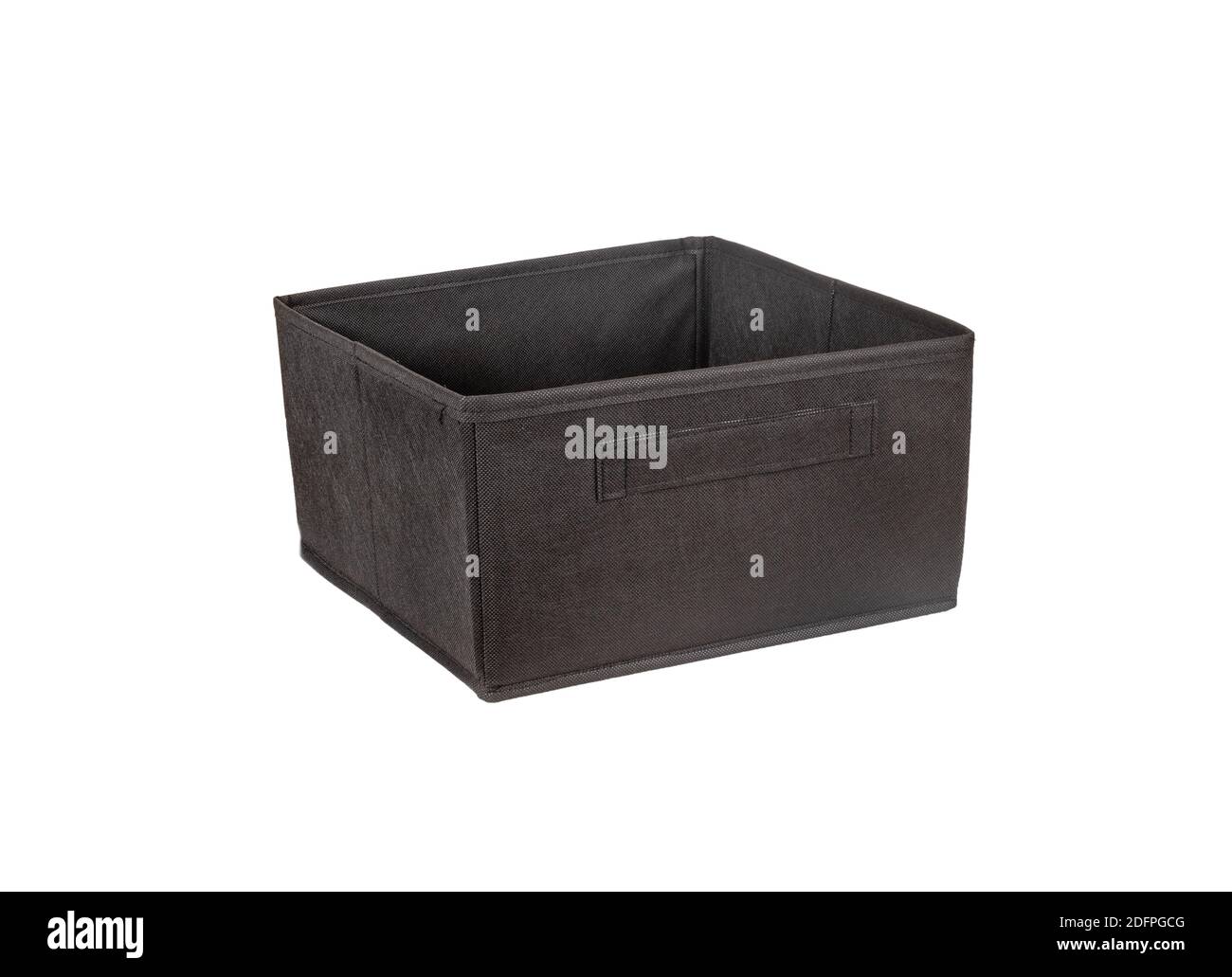 Black clothing box isolated on white background Stock Photo - Alamy