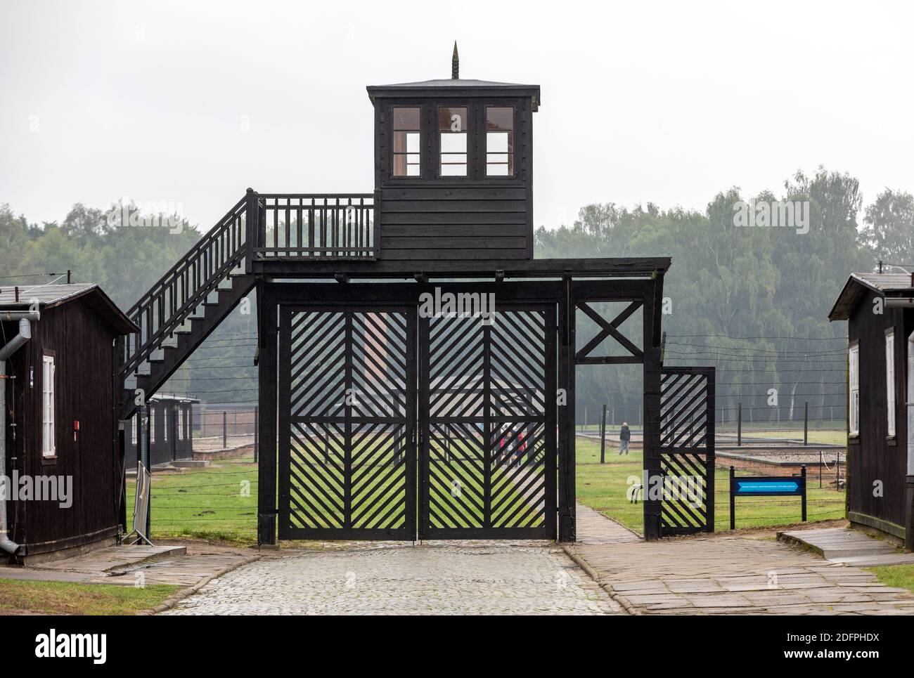 Sztutowo, Poland - Sept 5, 2020: The 'Death Gate' at the former Nazi ...