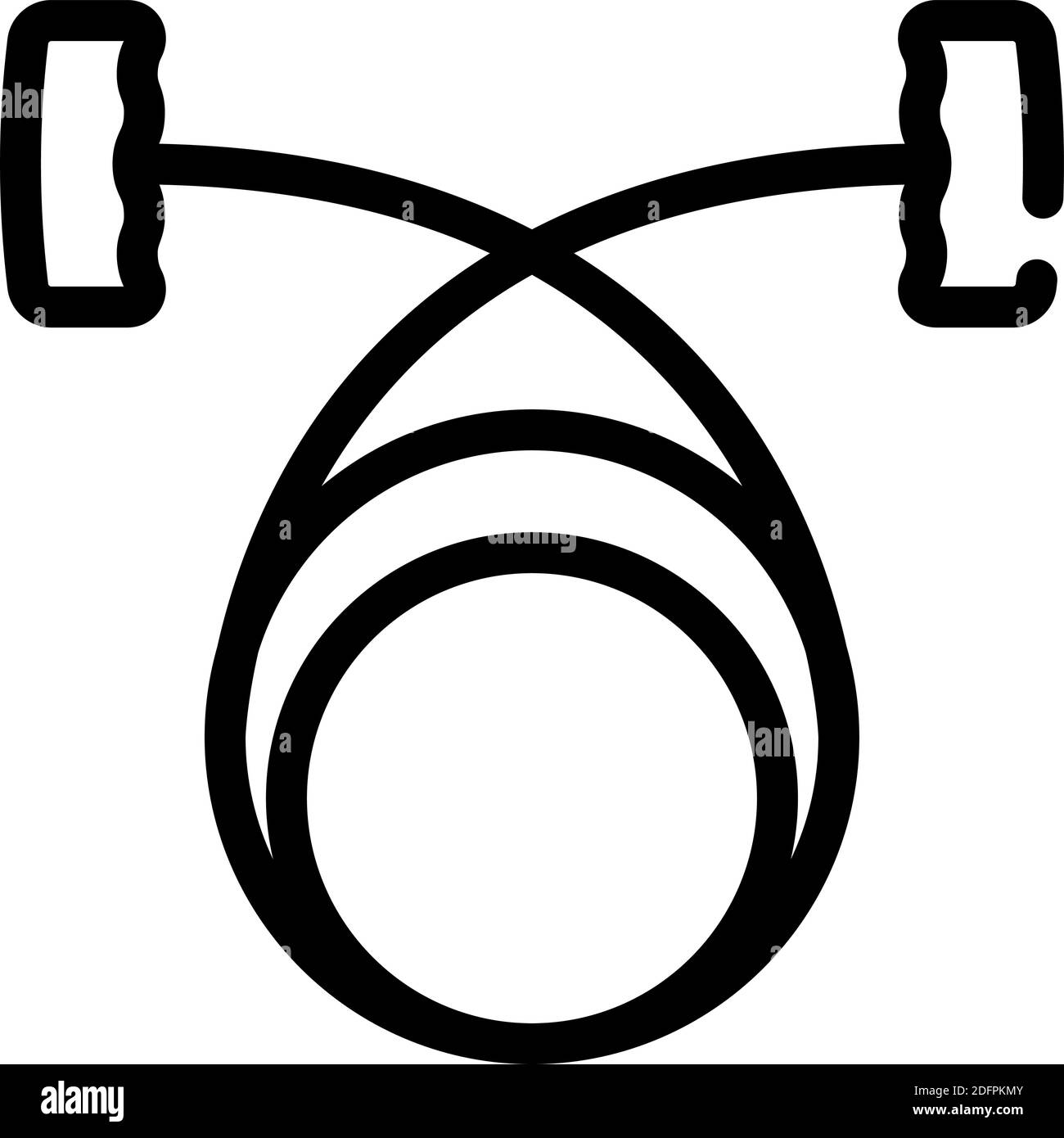 thread pottery tool line icon vector illustration Stock Vector Image ...