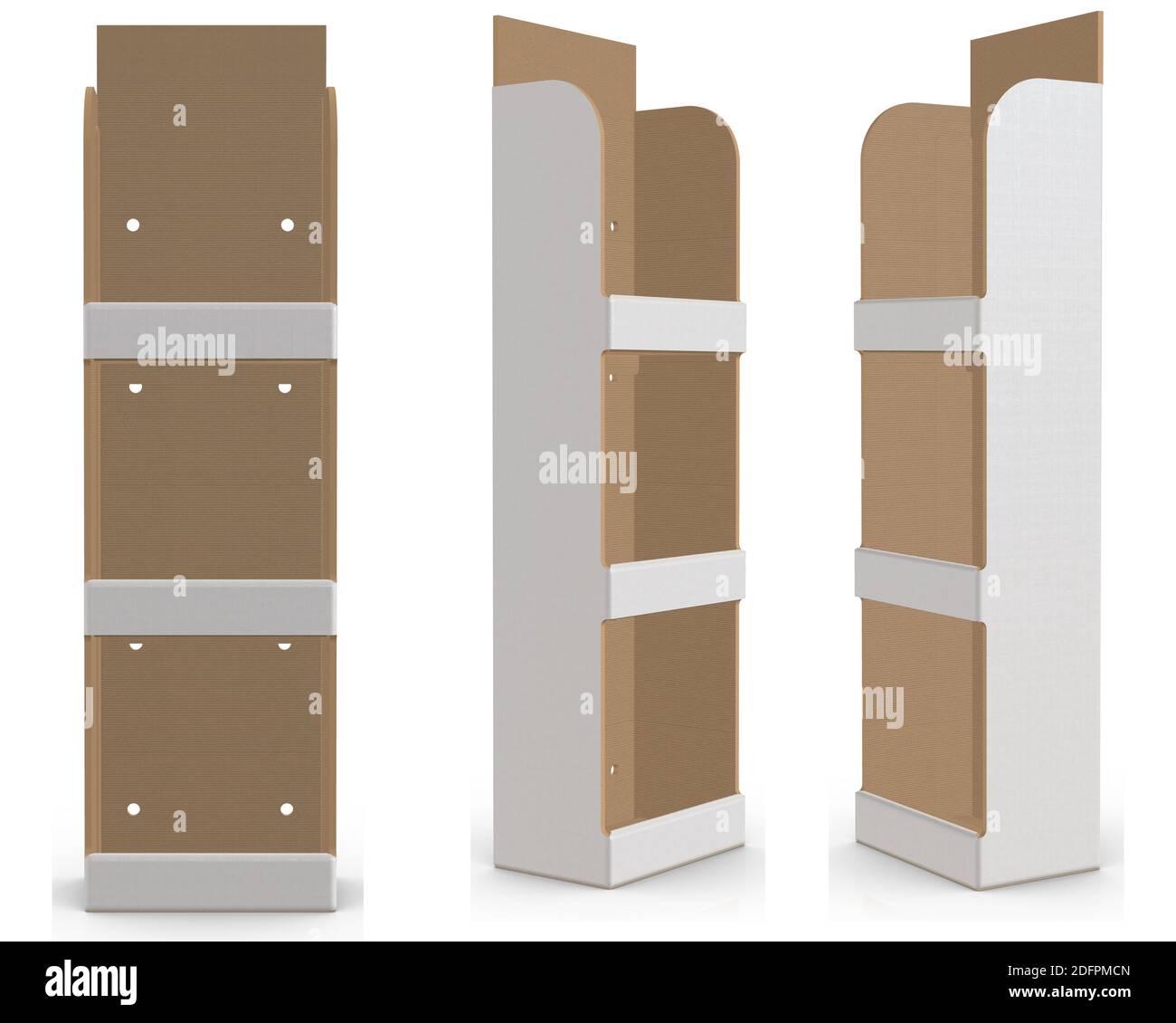 3D rendering - High resolution image pos floor display box template ...