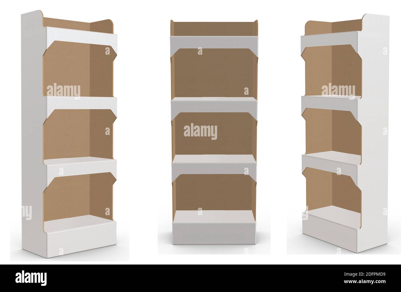 3D rendering - High resolution image pos floor display box template ...