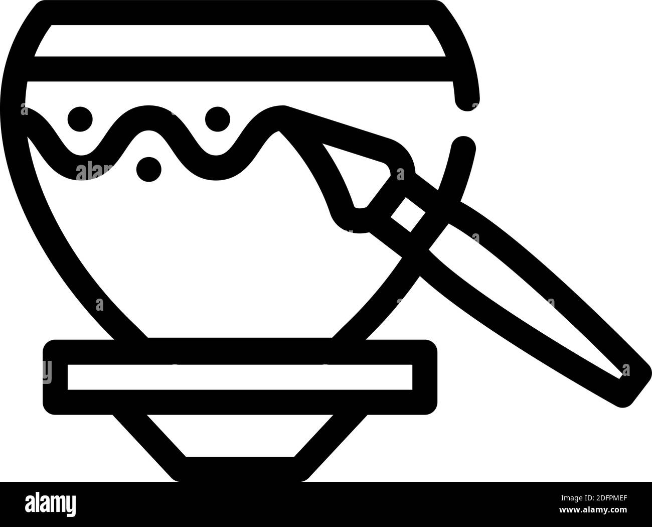 Chamber pot illustration Stock Vector Images - Alamy