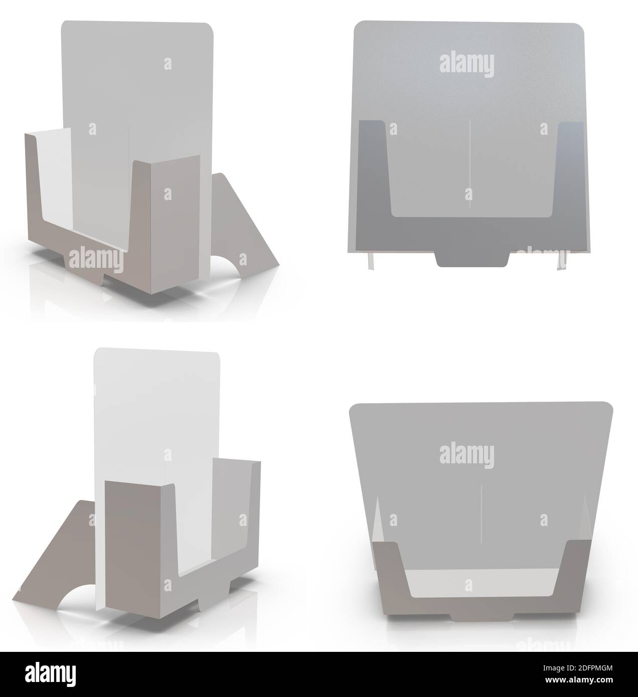 3D rendering - High resolution image angular card dispenser template ...