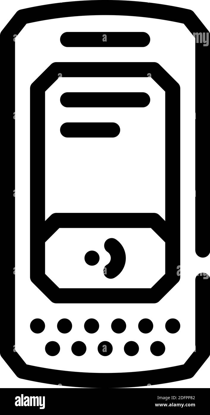 Data collection terminal black icon hi-res stock photography and images ...