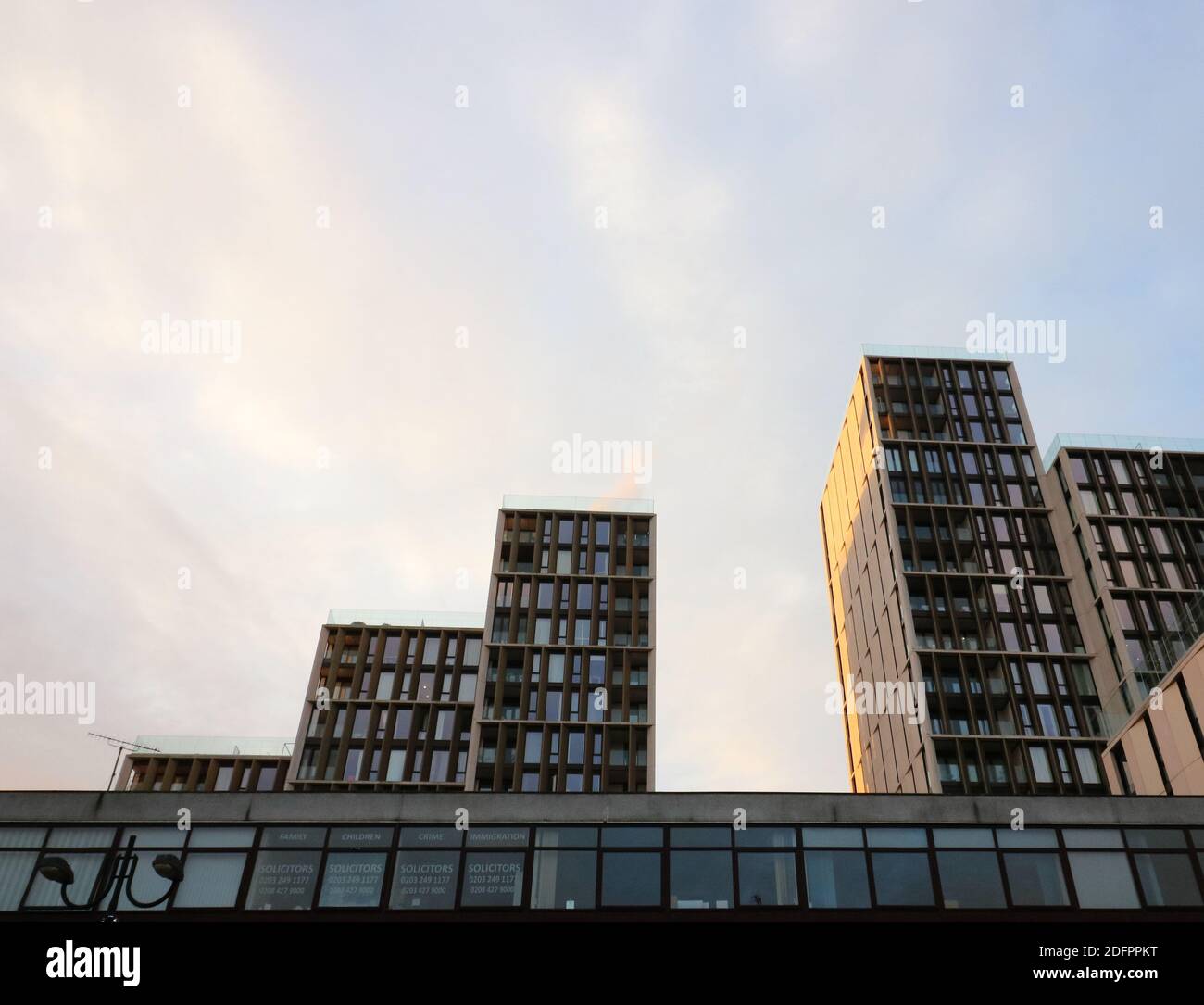 Architecture buildings facade view british logo hi-res stock ...