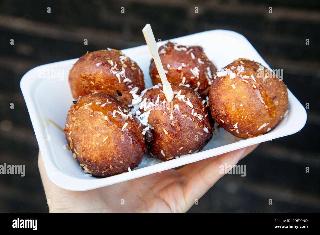 5 December 2020 - London, UK - Hackney Christmas Market at Bohemia ...