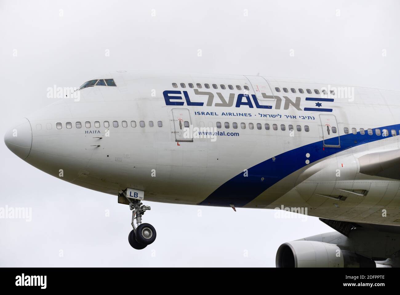 El Al Israel Airlines Boeing 747 Jumbo jet airliner plane 4X-ELB on ...