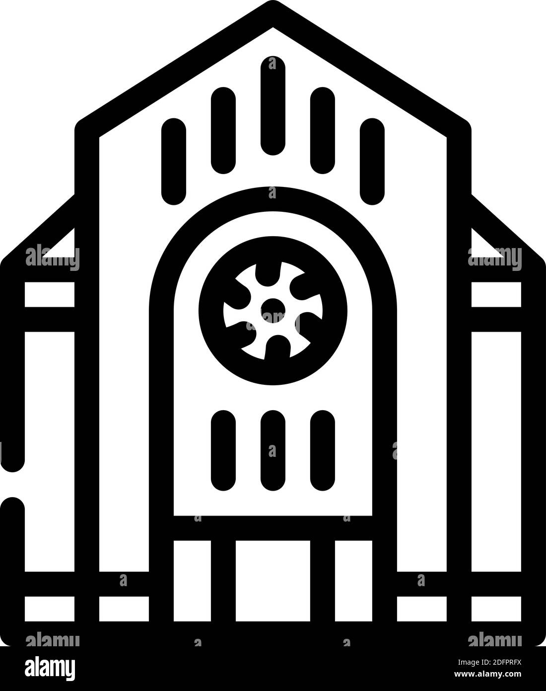 synagogue, new york line icon vector illustration Stock Vector Image ...