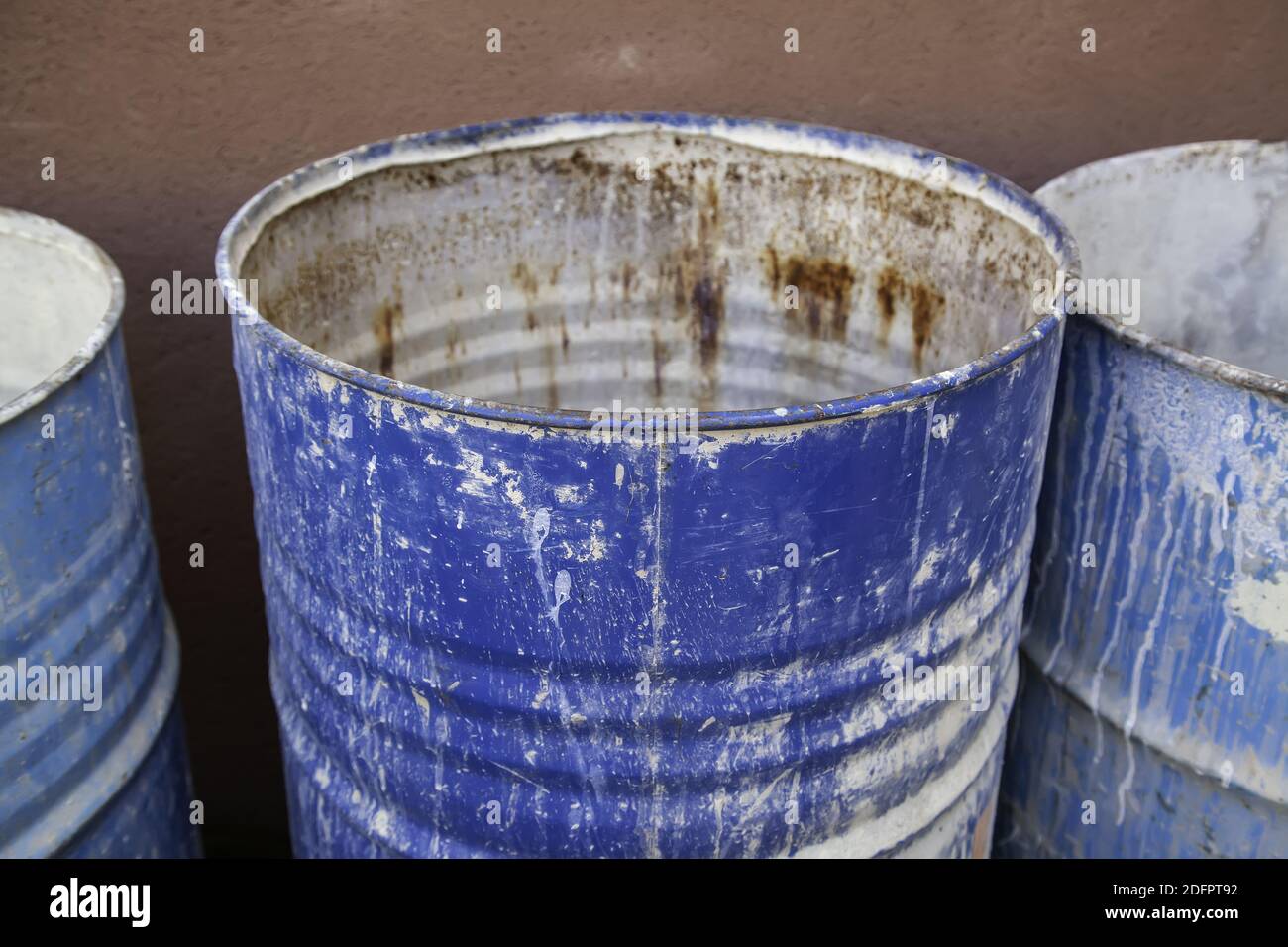 Industrial toxic waste drums hi-res stock photography and images - Alamy