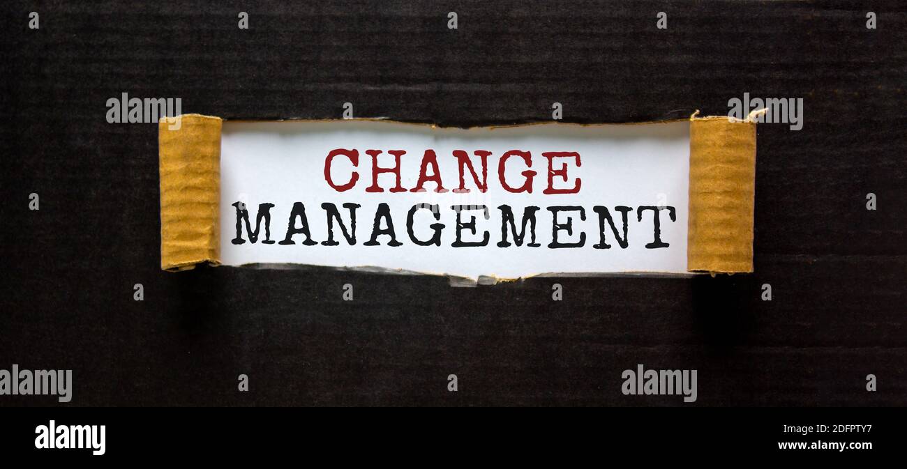 Change management symbol. Words 'change management' appearing behind ...