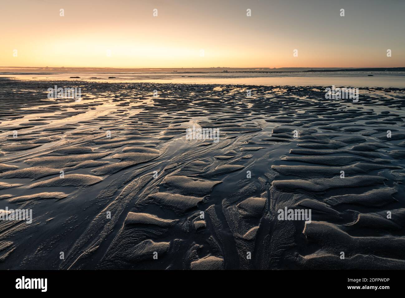 Sunrise light at Aberdeen Beach Stock Photo - Alamy